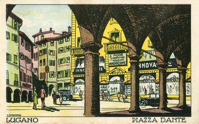 Piazza Dante Alighieri a Lugano | Lugano Storia