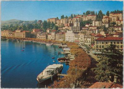 Lungolago di Lugano dai Palazzi Gargantini con Palazzo Civico e ...